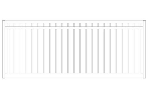 Aluminium Double Top Rail Swing Gate 1200x3000mm Black » Gate Master ...